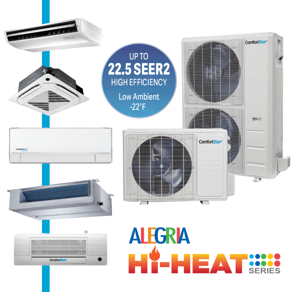 ComfortStar Hi-Heat Multi-Zone R410A Mini-Split