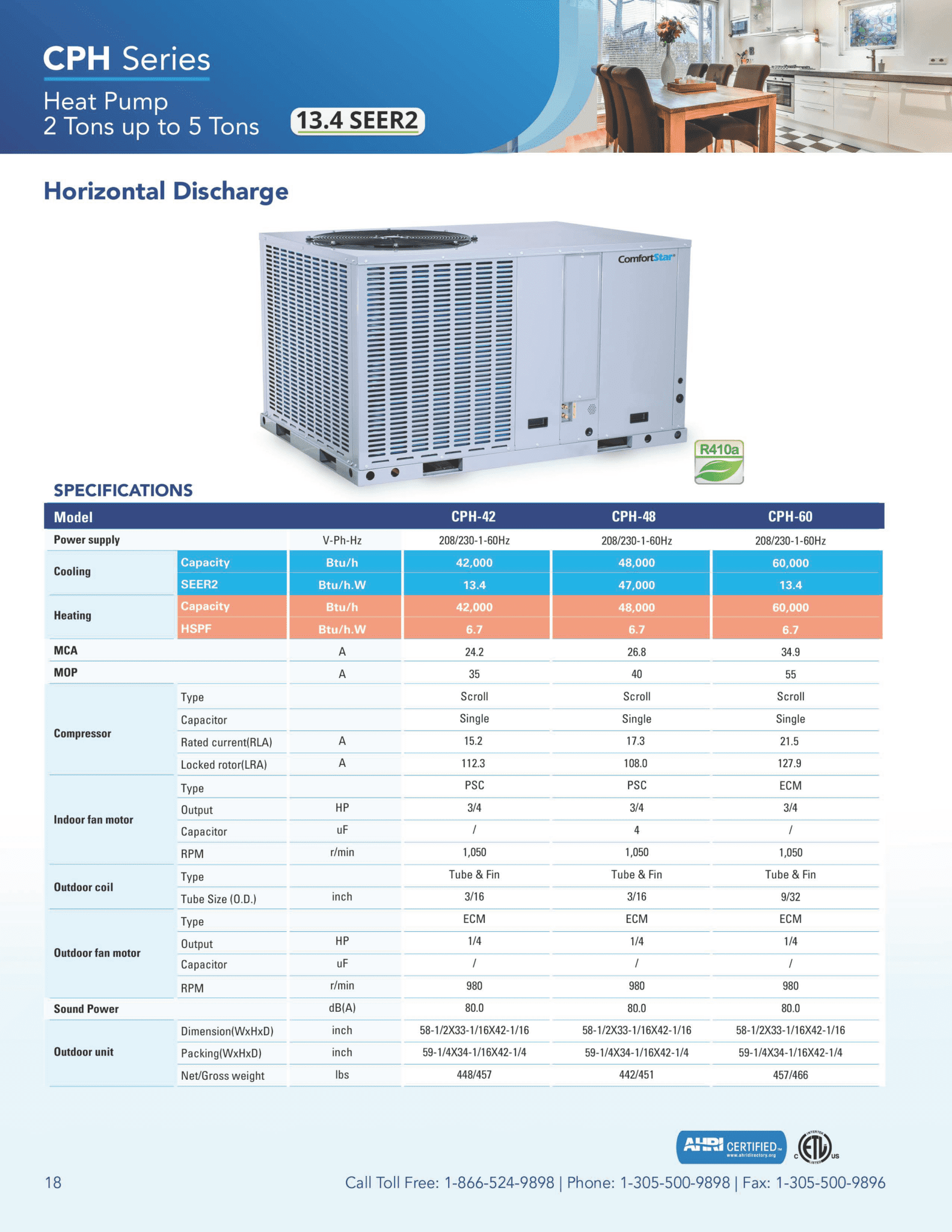 ComfortStar CPH Series | Horizontal Discharge Package Units