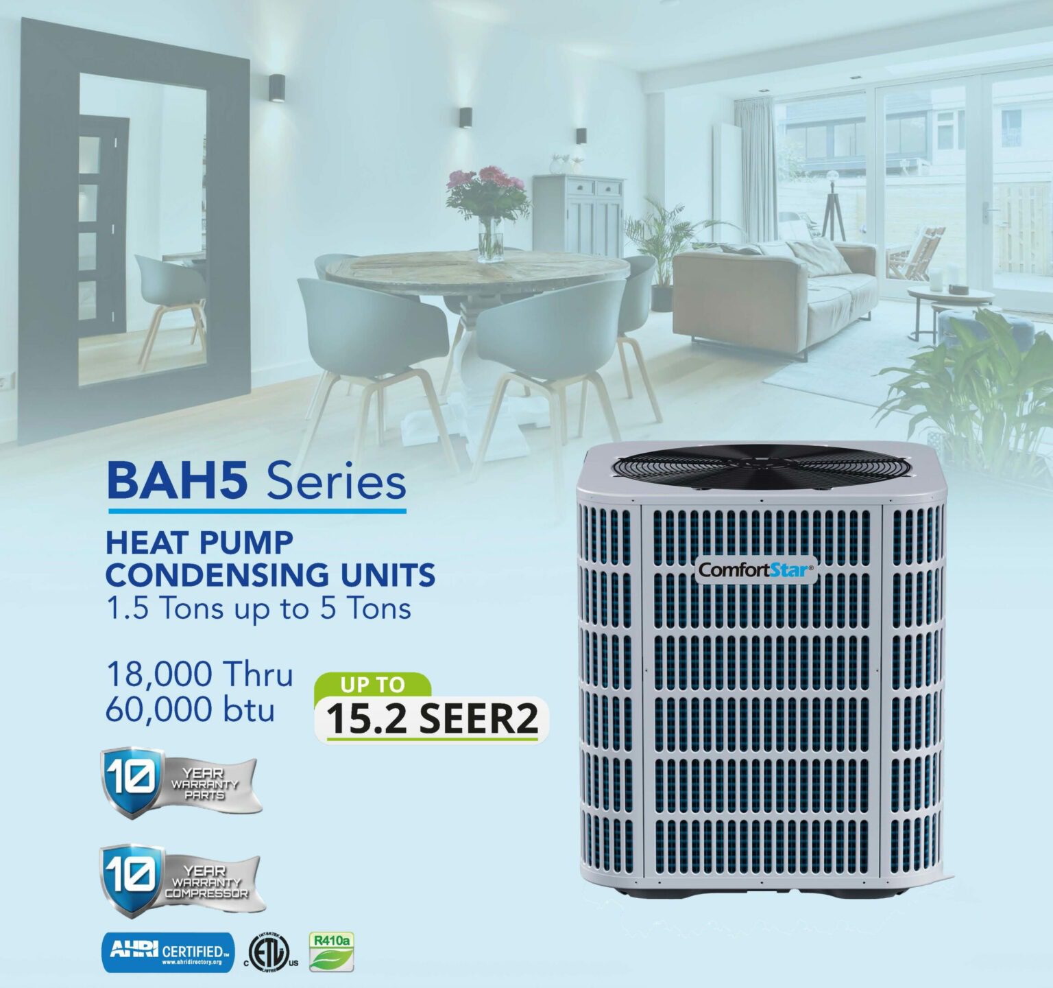 BAH5 - Heat Pump Condensing Unit - 1.5 to 5 Tons